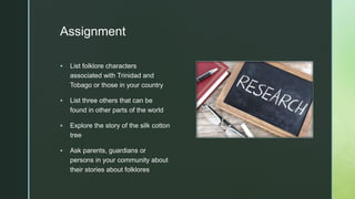 Folklore and Anansi Part 1 | PPTX