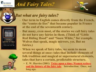 Folklore, Fairy Tales and Bears! | PPTX