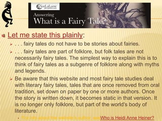 Folklore & Fairytales-2007 | PPTX
