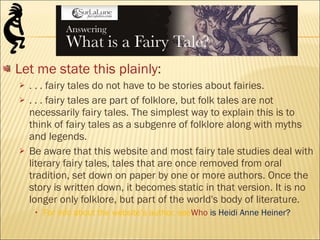 Folklore & Fairytales--2003 | PPT