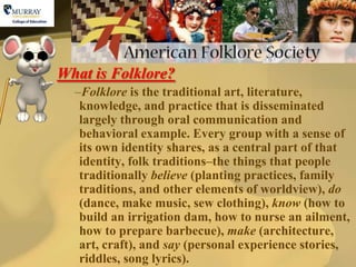 Folklore, fairytales and mice! | PPTX | Books and Literature