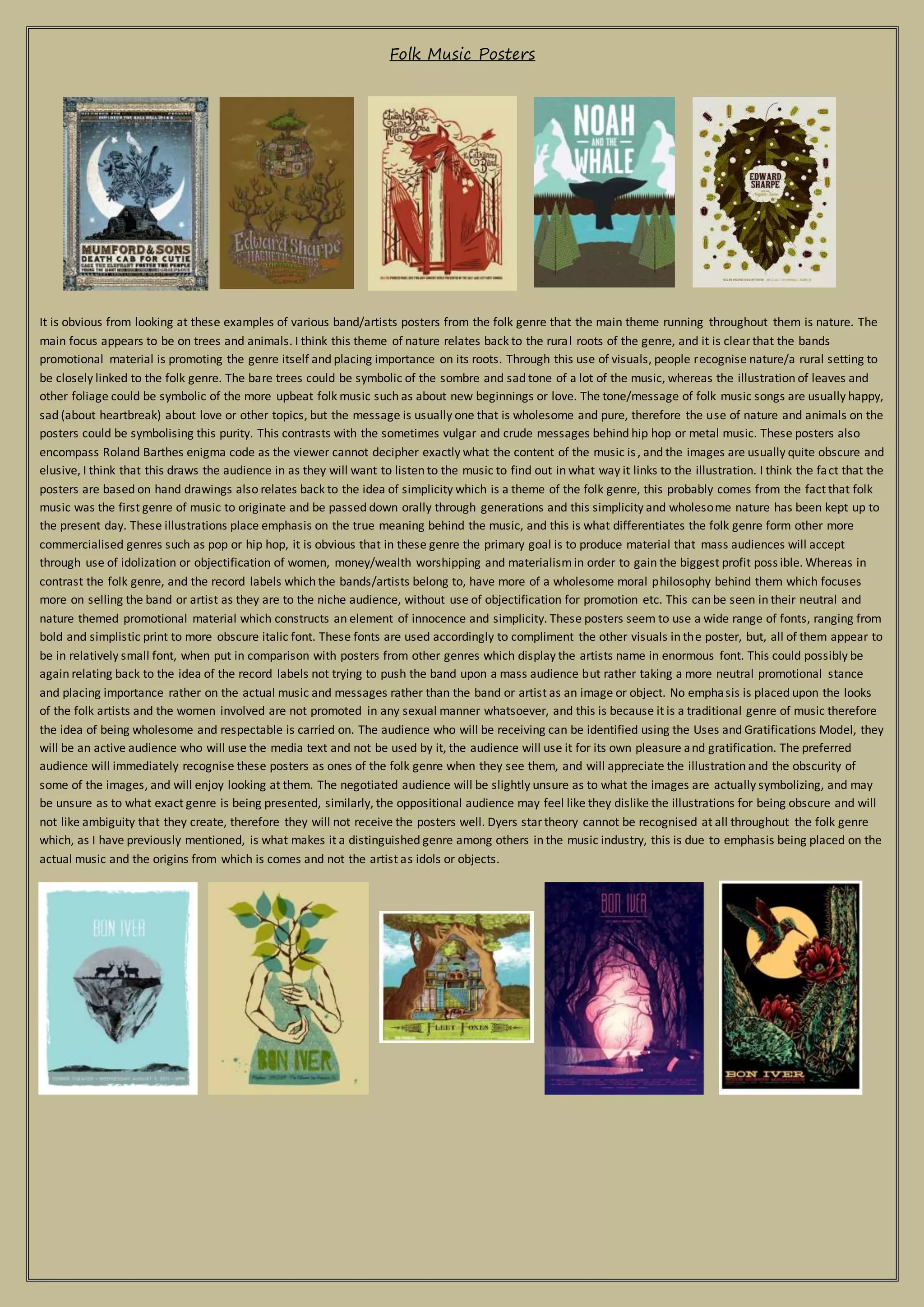Folk music posters | DOCX