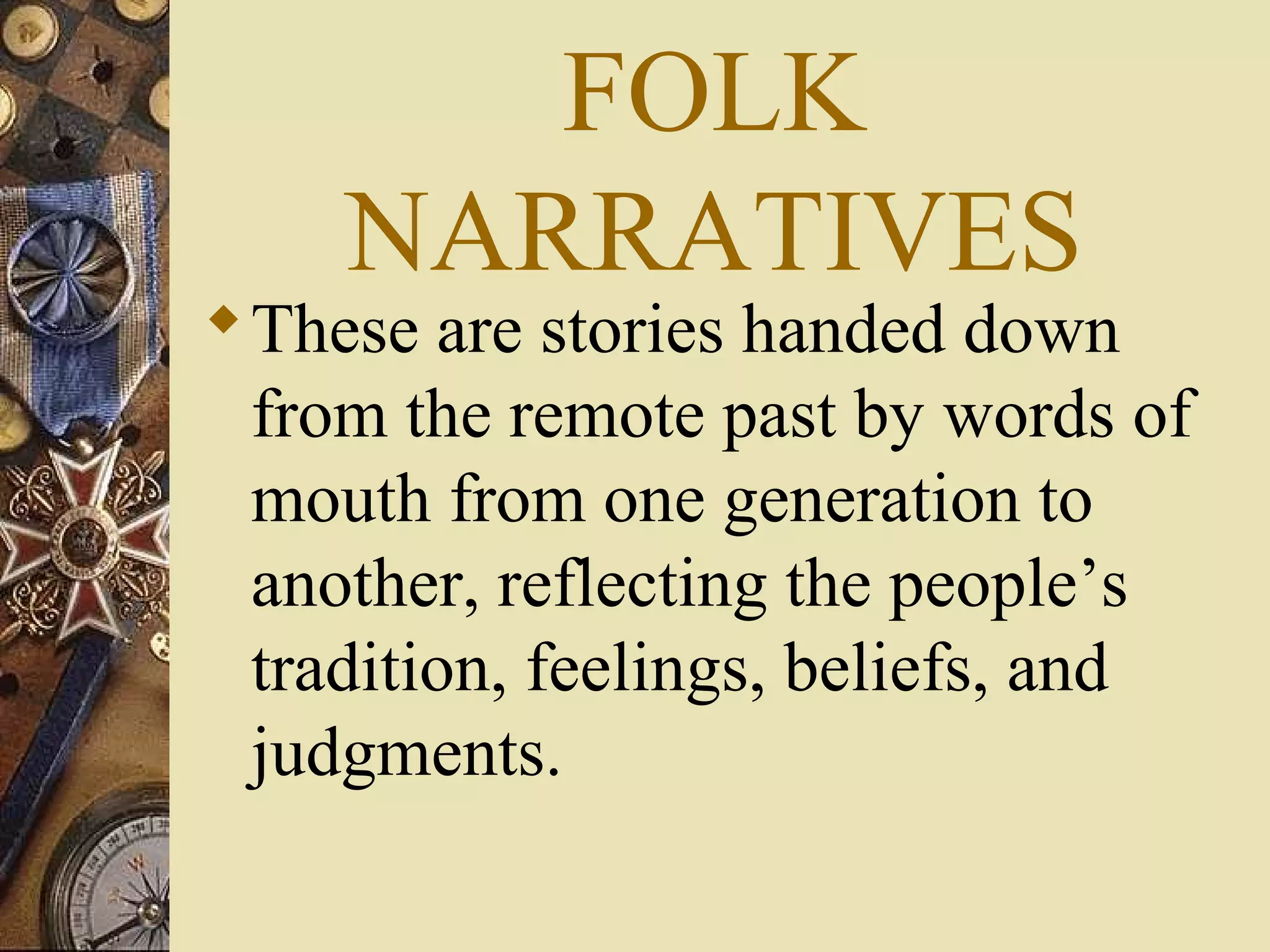 Folk narratives | PPT