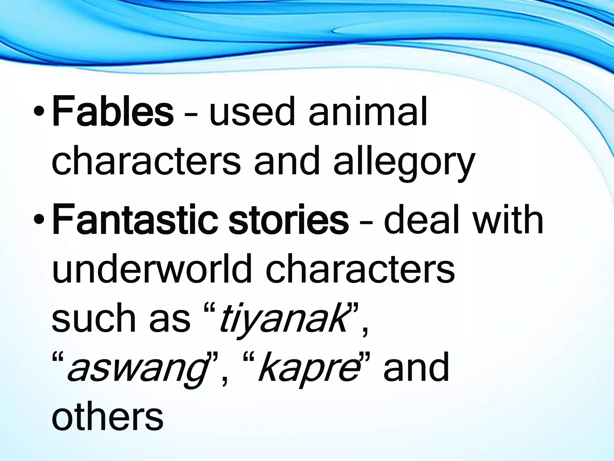 Philippine Literature - Folk Narratives Grade 7 | PPTX