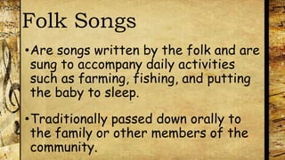 Folk songs in the Lowlands of Luzon | PPTX