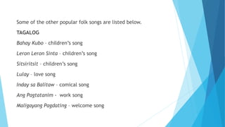 Folk songs | PPTX