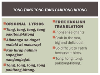 Folk songs- Grade 7 | PPT