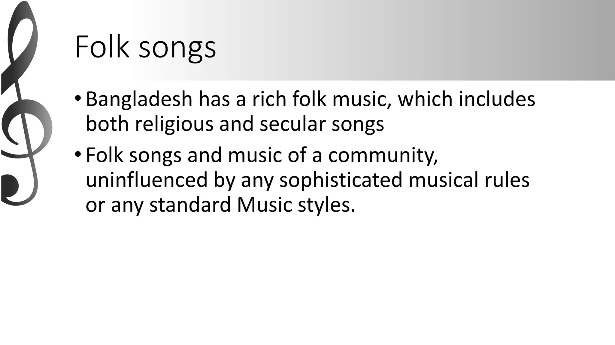 Folk songs, an evolution | PPTX