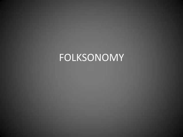 Folksonomy Presentation | PPTX | Internet | Computing