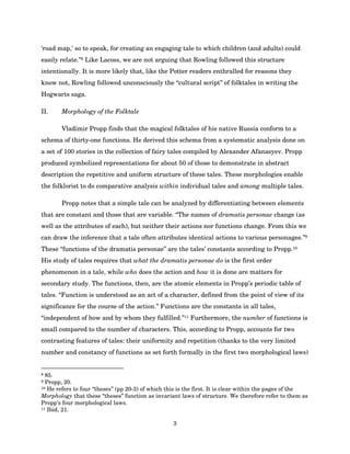 Folktale Structure as the Key to the Success of the Harry Potter Series ...