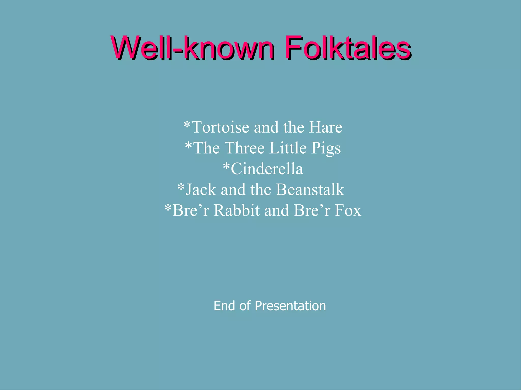 Folktales | PPT