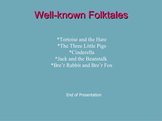 Folktales | PPT