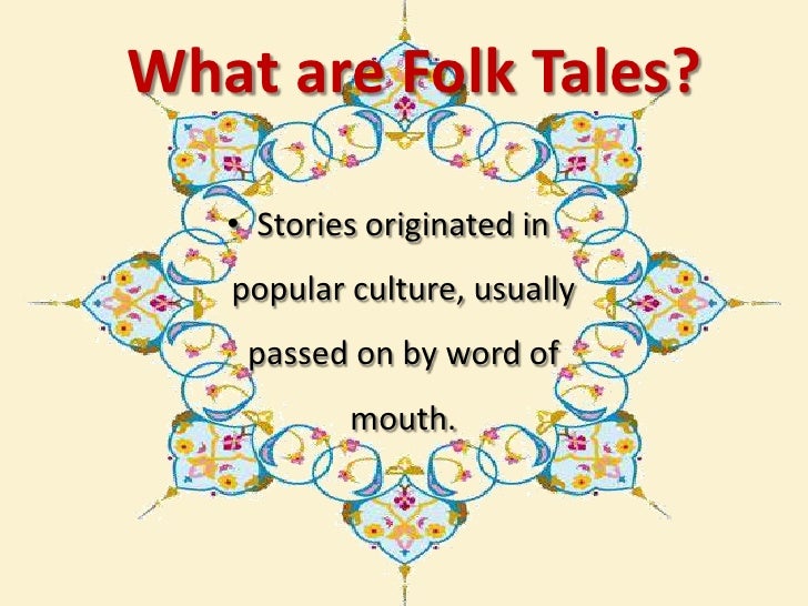 Popular folktale examples - cowjulu