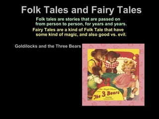 Folk tales and fairy tales | PPT
