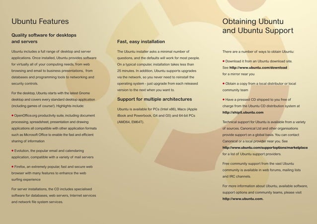 Folleto ubuntu | PPT