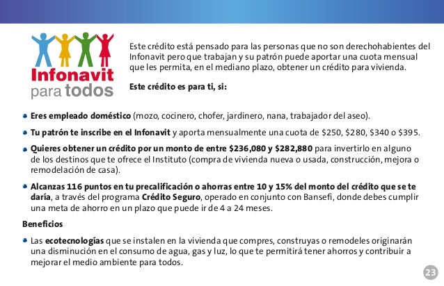 Crédito Seguro Infonavit Bansefi - creditocremlai