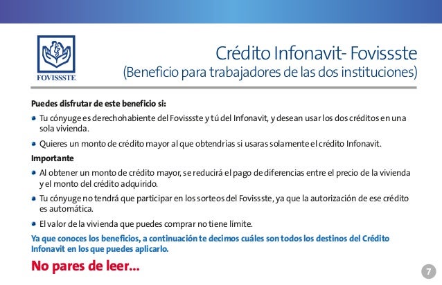 Simulador Credito Conyugal Fovissste-infonavit - laurocreditos