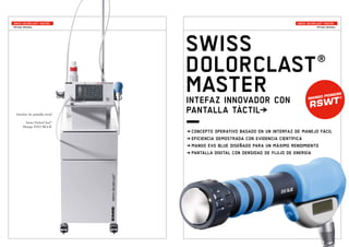 Folleto Swiss Dolorclast Master Touch - Equipo RSWT de ondas de choque ...