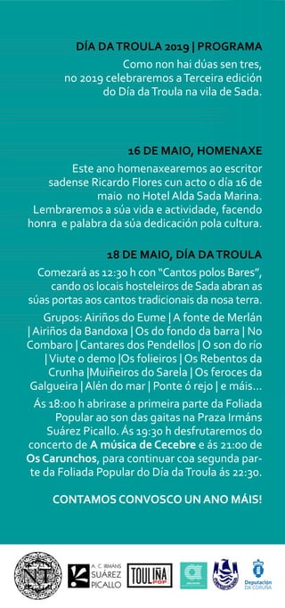 DÍA DA TROULA 2019 - HOMENAXE A RICARDO FLORES | PDF