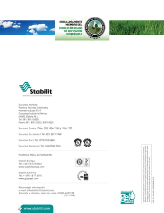 Laminado de Plastico Acrylit - Stabilit | PDF