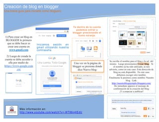 Folleto cómo hacer un blog | PDF