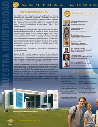 UNIVERSIDAD CRISTIANA CENTRAL | PDF