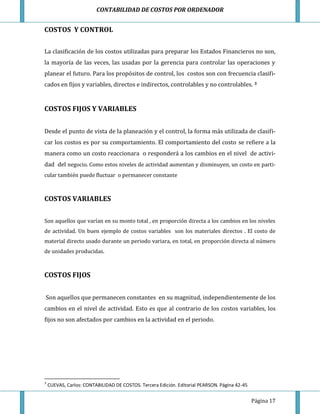 CONTABILIDAD DE COSTOS POR ORDENANDOR | PDF