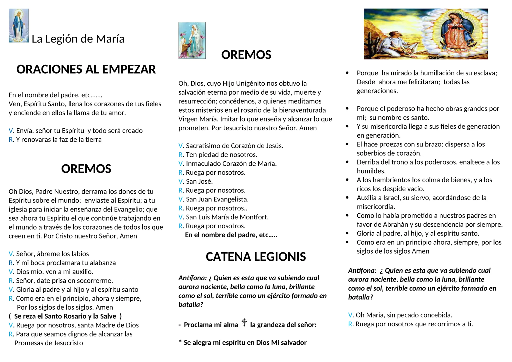 legio de virgen maria en triptico comple | DOCX