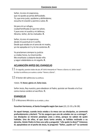 Folleto para celebraciones Semana Santa ciclo A | PDF