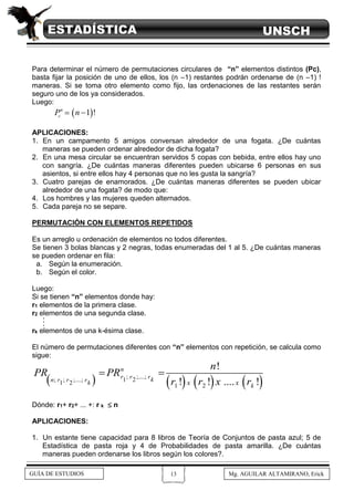 Folleto probabilidades conteo | PDF