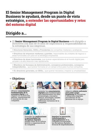 Senior Management Program In Digital Business | PDF