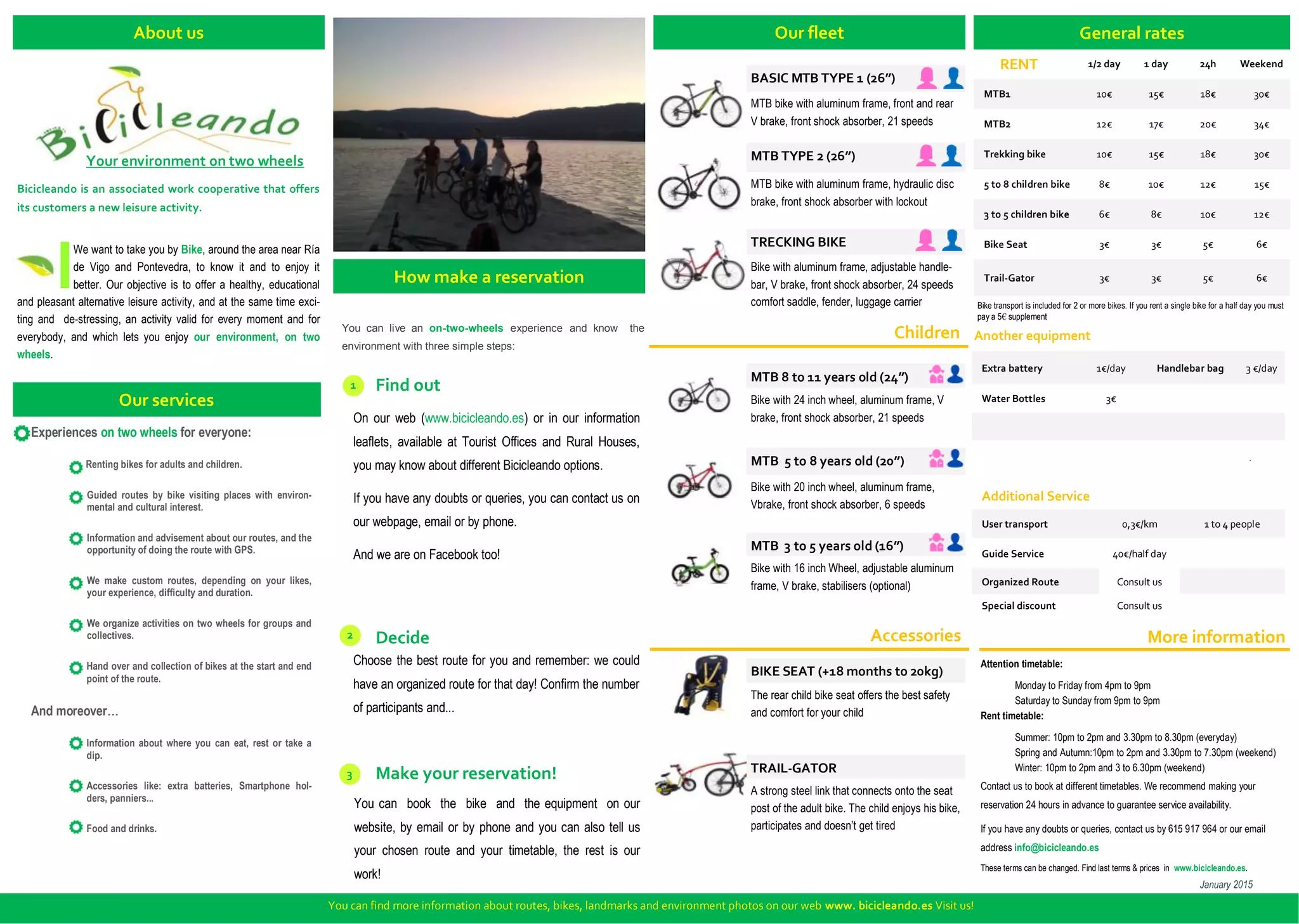 Bike renting info2015- bicicleando.es