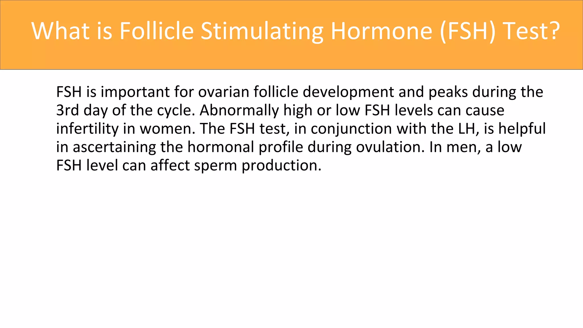 Follicle Stimulating Hormone(FSH) | PDF