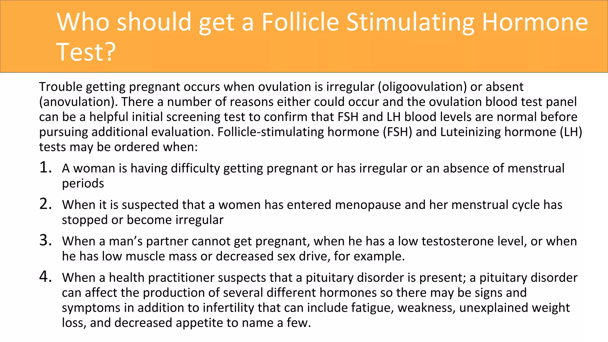 Follicle Stimulating Hormone(FSH) | PDF