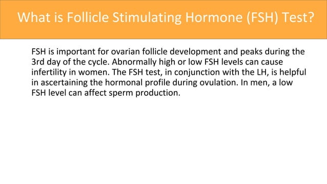 Follicle Stimulating Hormone(FSH) | PDF