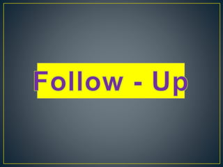 Follow Up Services | PPTX