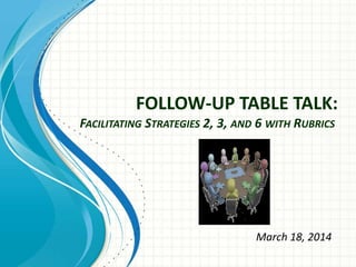 Follow up table talk march 18 | PPTX