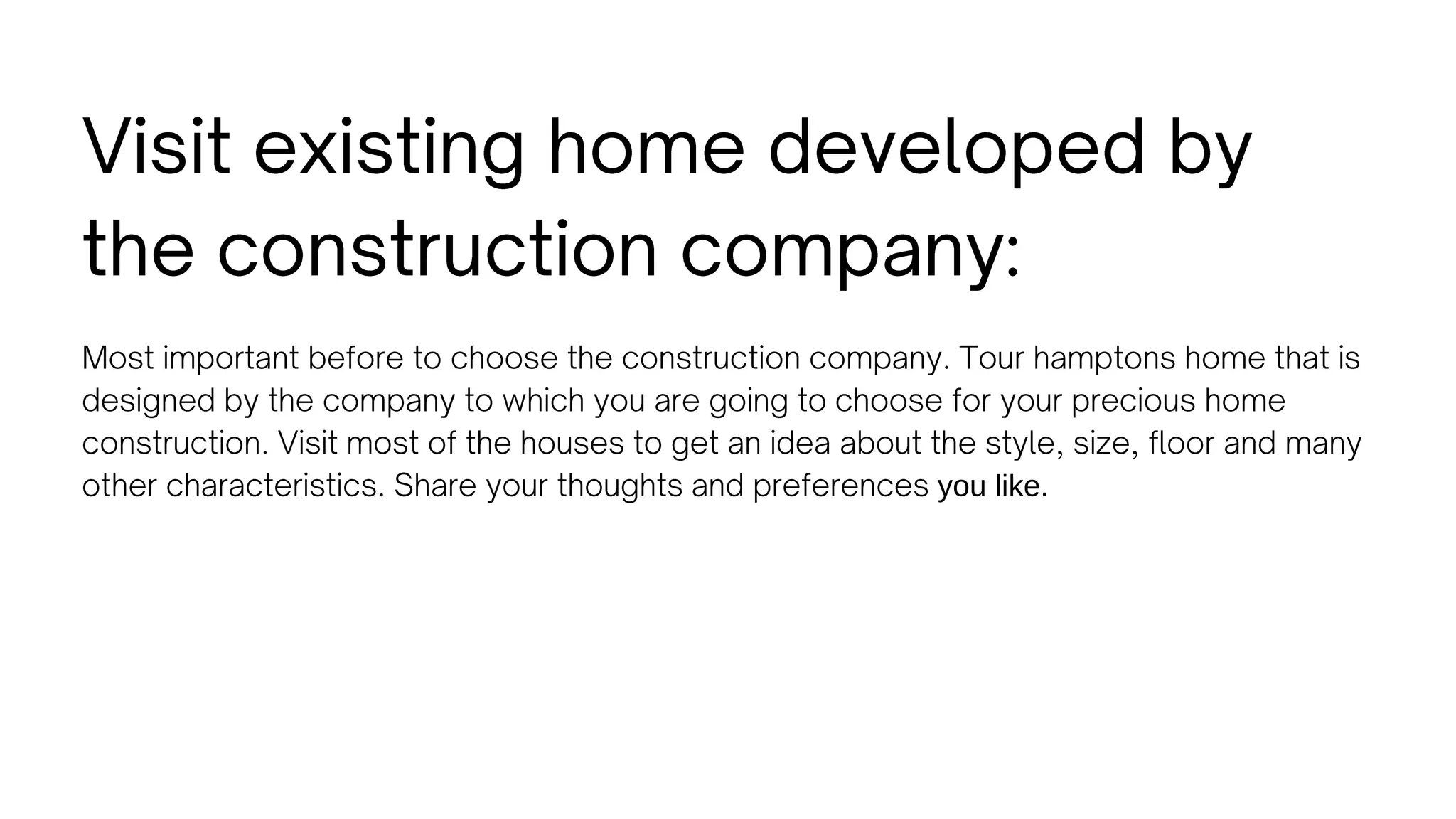 Follow 6 steps to select construction company | PPTX