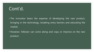 Follower/Latecomer Strategy | PPTX