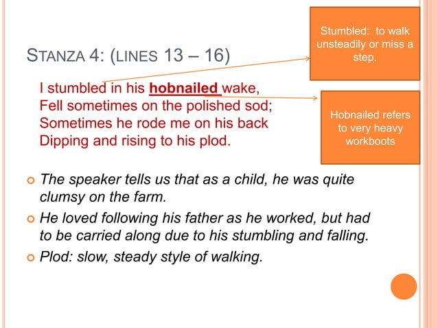 Follower - Seamus Heaney | PPTX | Equine Sports | Sports