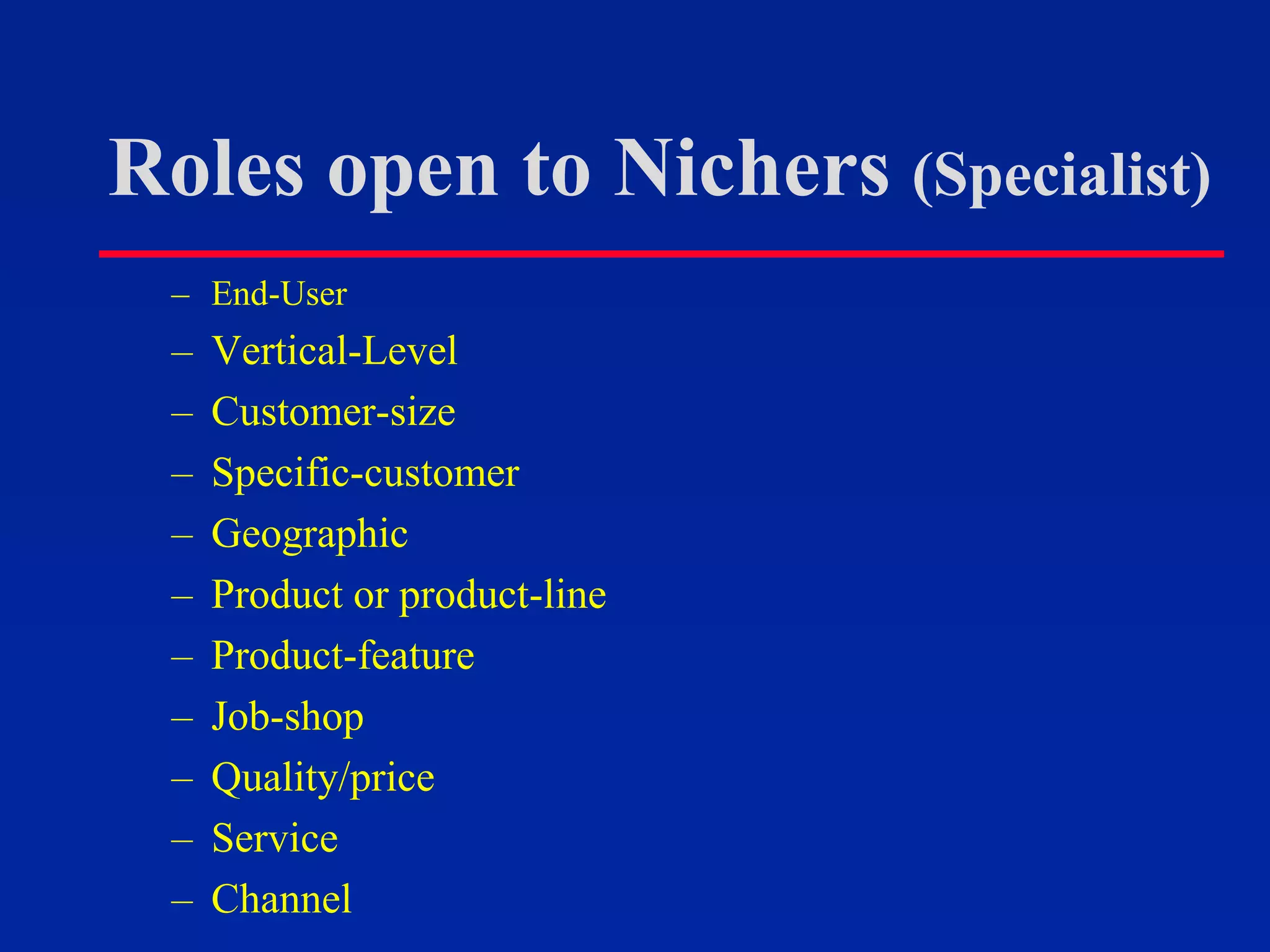 Follower Nicher Strategies.ppt