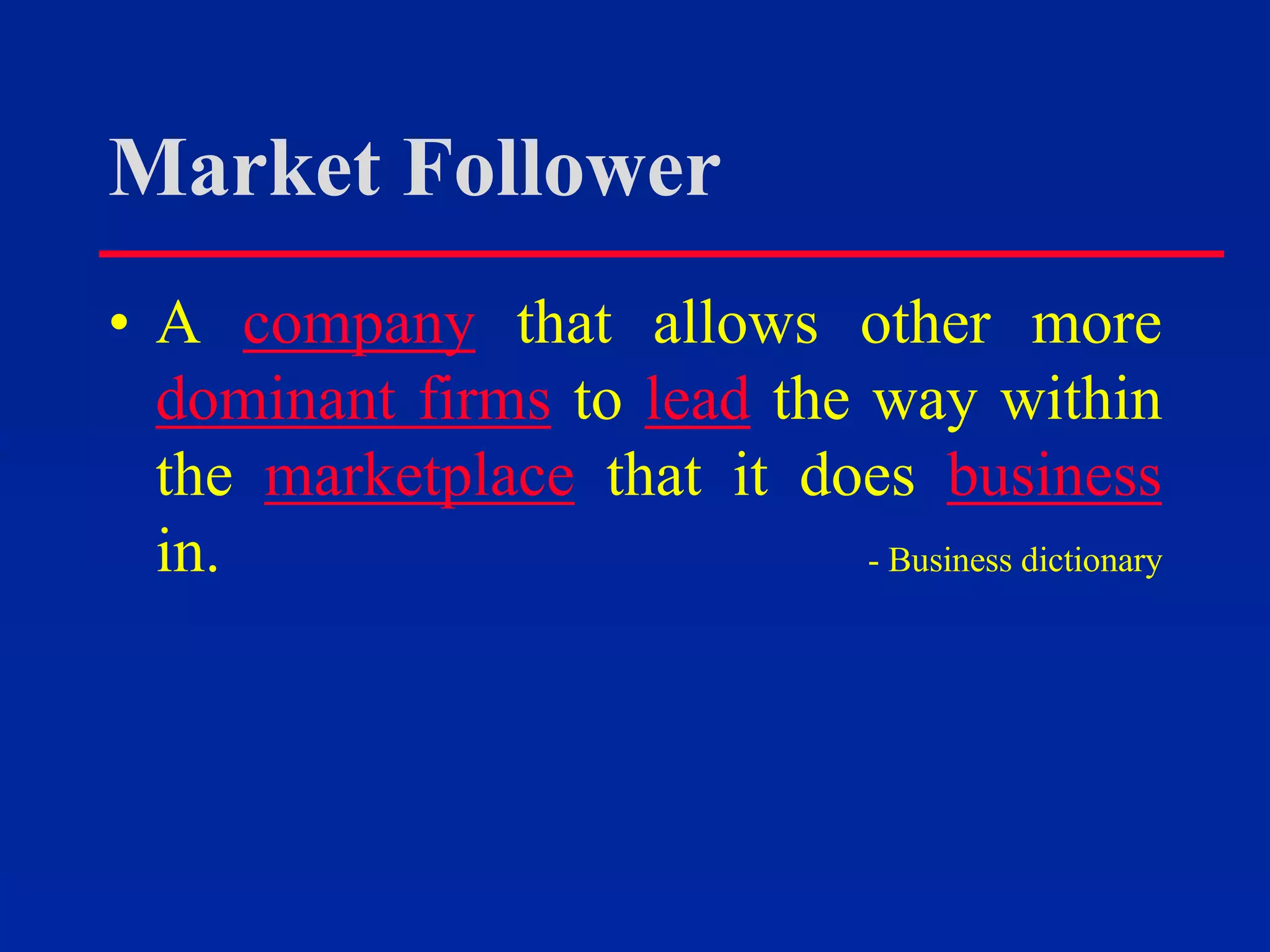 Follower Nicher Strategies.ppt