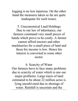 causes of backwardness in agriculture | DOC