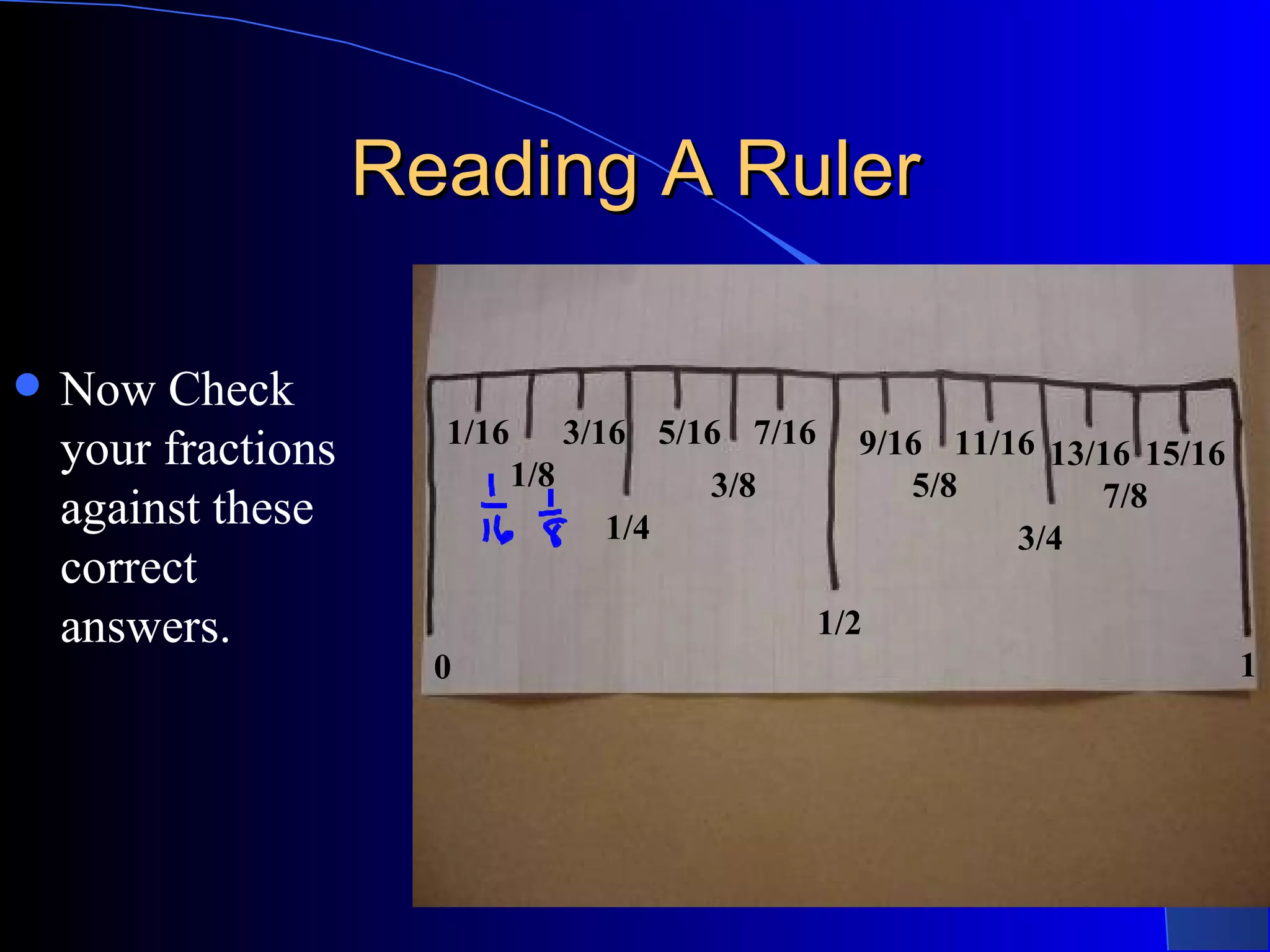Measurement Lesson Reading a Ruler | PPT