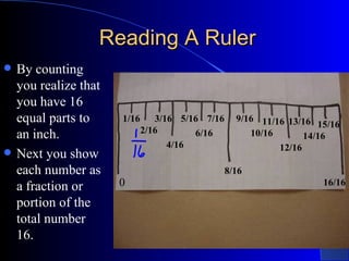 Measurement Lesson Reading a Ruler | PPT