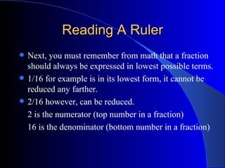 Measurement Lesson Reading a Ruler | PPT