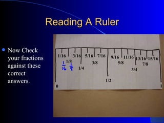 Measurement Lesson Reading a Ruler | PPT