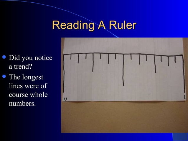 Measurement Lesson Reading a Ruler | PPT