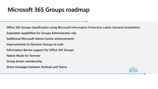 Following the Evolution of Office 365 Groups to Microsoft 365 Groups | PPT