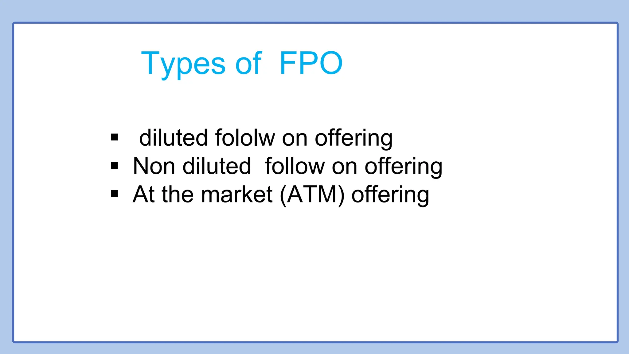 FOLLOW ON PUBLIC OFFER | PPTX